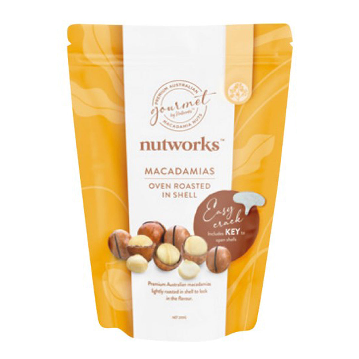 NUTWORKS Macadamias Oven Roasted In Shell 200g