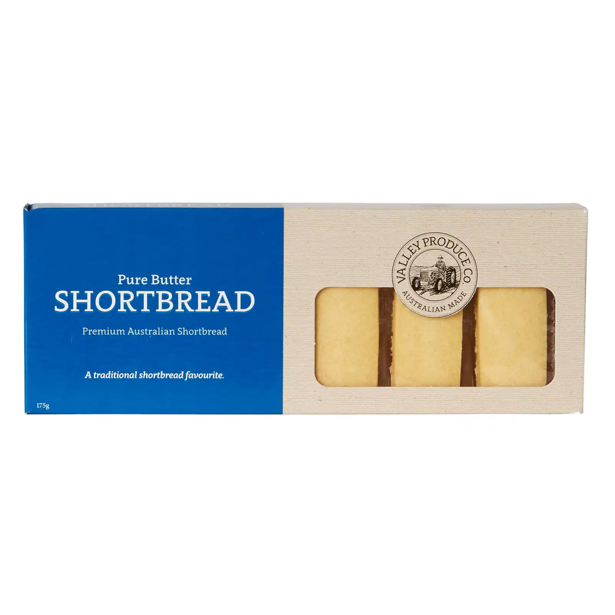 VALLEY PRODUCE Co. Premium Australian Pure Butter Shortbread (175g)