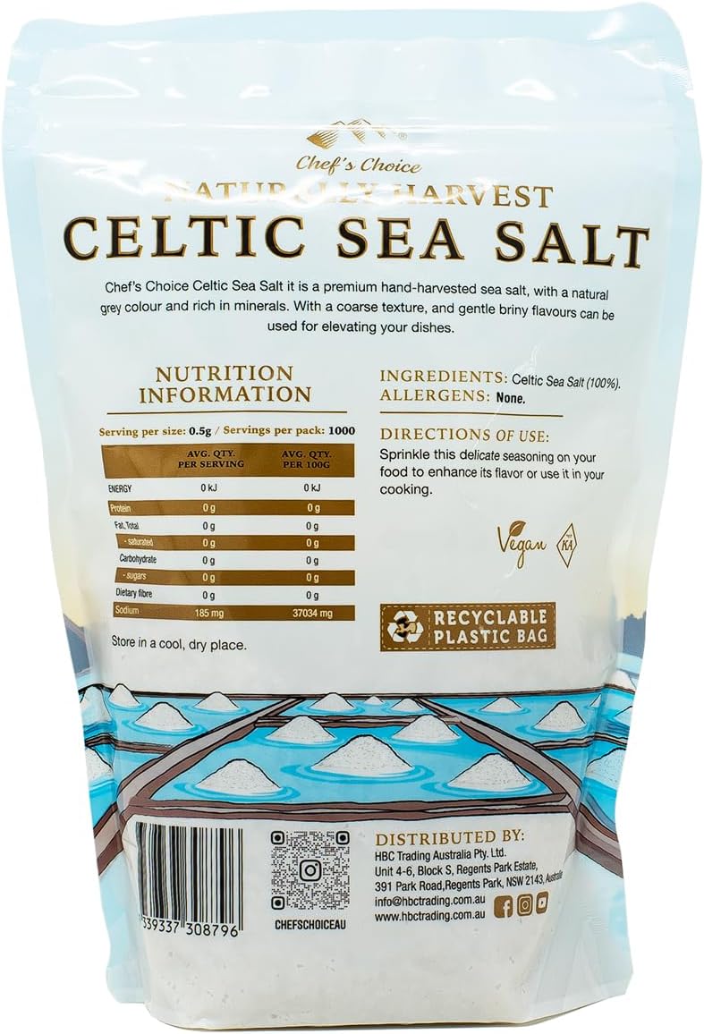 CHEF'S CHOICE Celtic Sea Salt Naturally Harvested (500g)