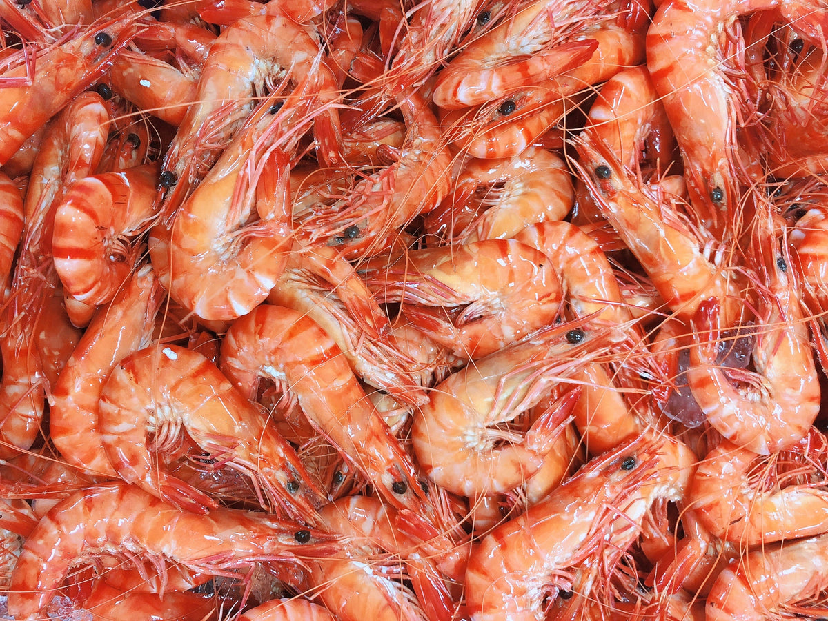 Medium Cooked Tiger Prawns (Min 500g)
