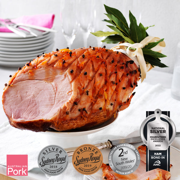 Award Winning Sutcliffe's Australian Double Smoked WHOLE Leg Ham - XMA