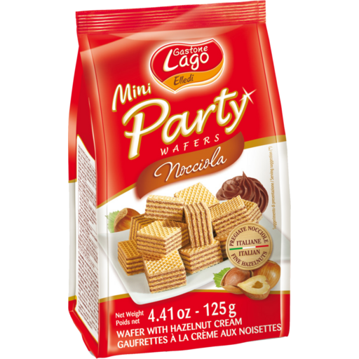 LAGO Mini Party Wafers Nocciola 125g