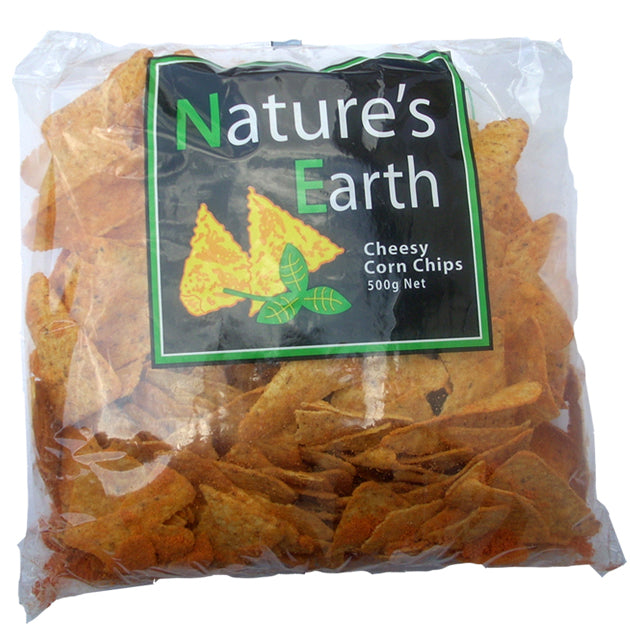 NATURE'S EARTH Cheesy Corn Chips 500g