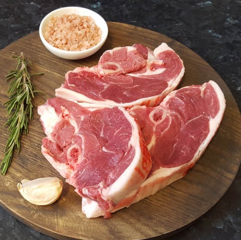 Free Range Grass Fed Lamb Chump Chops 1kg